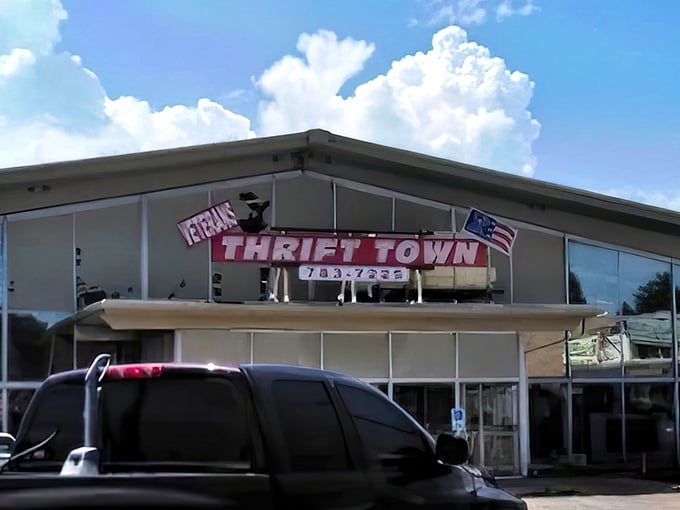 Same building, different day! Veterans Thrift Town's ever-changing inventory keeps the thrill of the hunt alive.