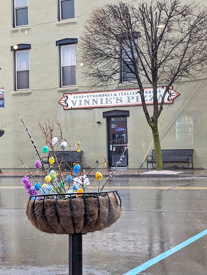 The simple elegance of this Troy treasure shows that great pizza doesn't need flashy marketing, just flavor.