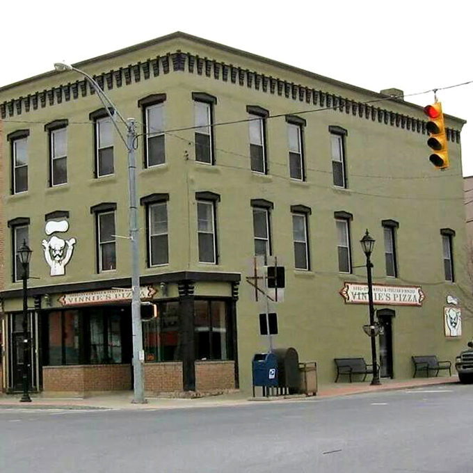 Vinnie's Pizza: That simple entrance hides pizza powers that would make Batman jealous. The best heroes don't wear capes!