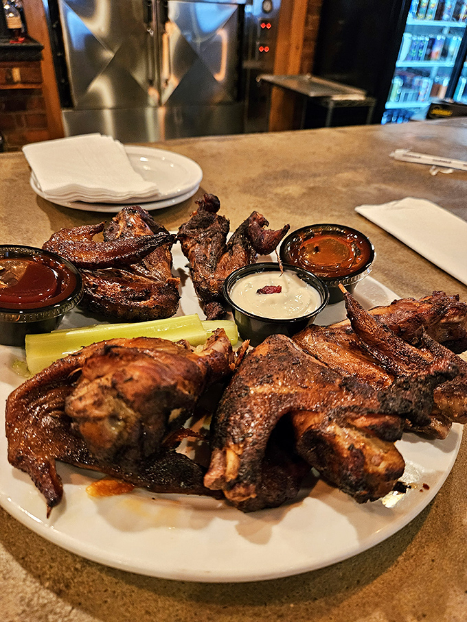 Behold the chicken wings&mdash;crispy-skinned, smoke-infused flavor bombs that make you wonder why you ever bothered with lesser versions.