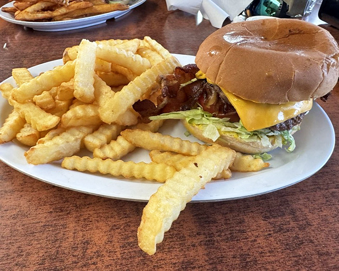 This bacon cheeseburger doesn't need a filter or a fancy description. It's the kind of honest-to-goodness meal that makes you question why you ever ate kale.