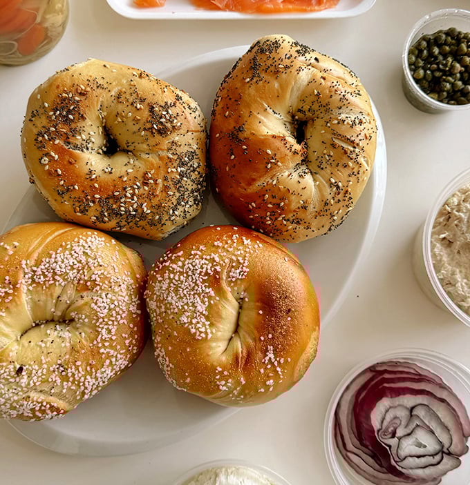 Bagel perfection isn't just about looks, but these beauties nail that too. Golden, seed-speckled rounds with the ideal balance of chew and crust.