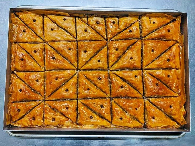 Honey-soaked layers of phyllo perfection. This isn't just baklava; it's what dessert dreams are made of.