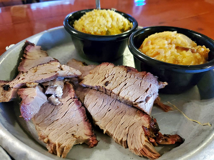 Brisket that doesn't just melt in your mouth &ndash; it tells a story of patience, smoke, and the perfect bark that BBQ dreams are made of.
