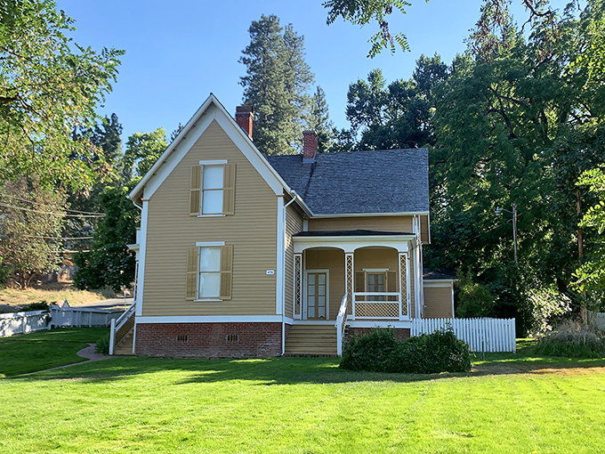 This charming Victorian home isn't just picture-perfect – it's the architectural equivalent of finding an original vinyl record in pristine condition.