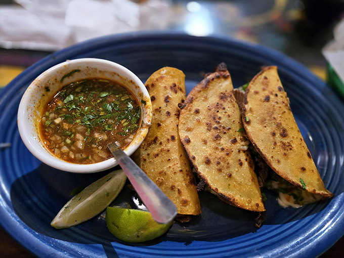 Birria tacos: where crispy tortillas meet tender, slow-cooked meat, with that magical consomm&eacute; on the side for the dip that changes everything.