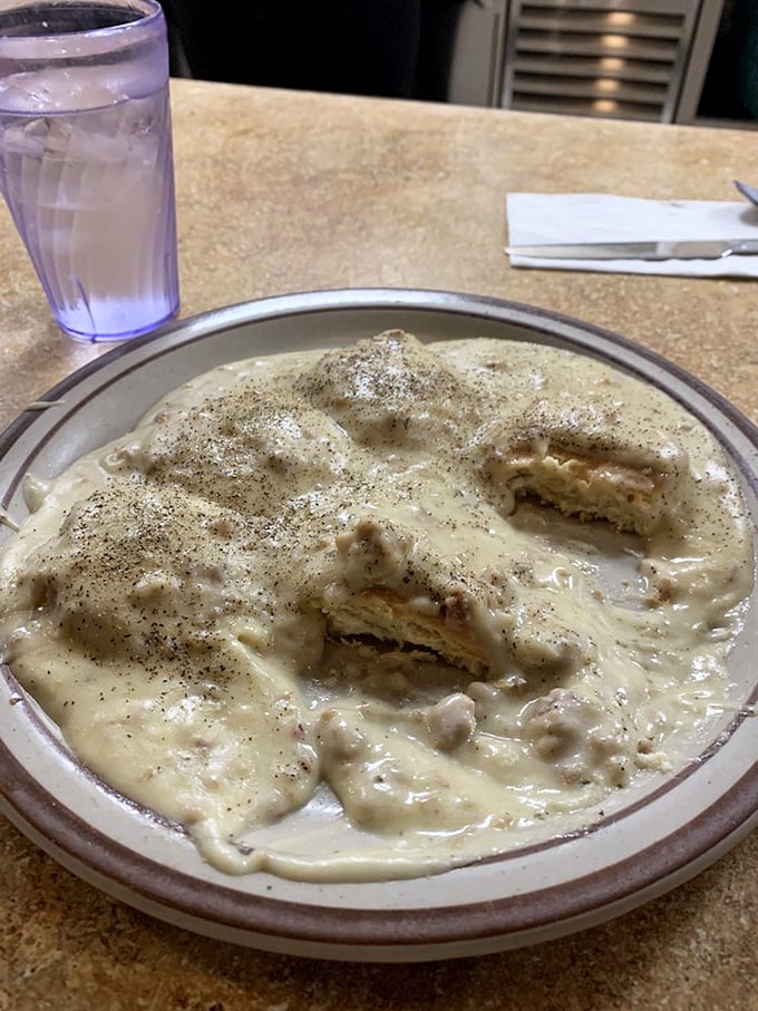 Behold the holy grail of comfort food! These biscuits and gravy aren't just a dish &ndash; they're an edible hug that's worth every minute on the treadmill tomorrow.