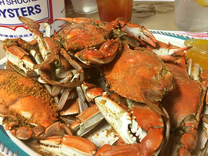 Behold the Old Bay-dusted beauties that launch a thousand road trips&mdash;Maryland blue crabs in their full glory, ready for the picking.