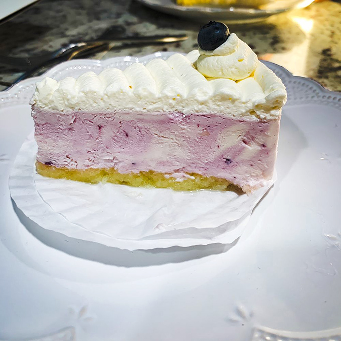 This blueberry cheesecake doesn't just satisfy a craving&mdash;it creates a new one. The triple-layer masterpiece combines creamy, fruity, and buttery in perfect harmony.