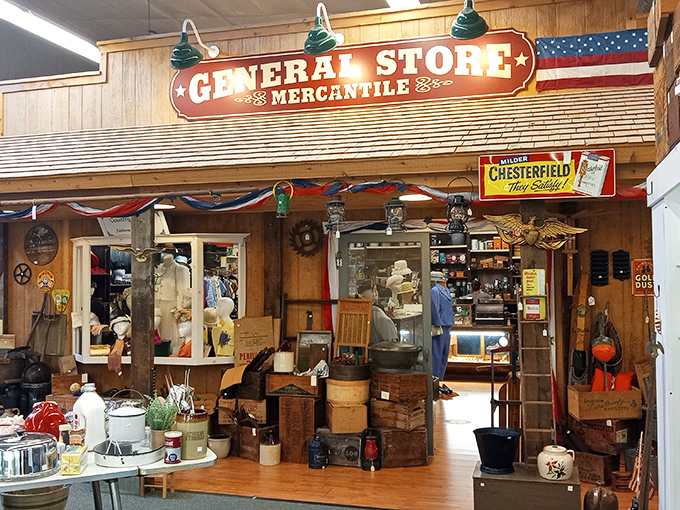 The "General Store & Mercantile" section transports you to simpler times when shopping was an experience, not just a transaction. Norman Rockwell would feel right at home.