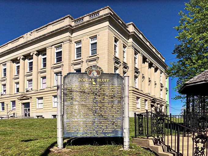 The stately Butler County Courthouse stands as a testament to small-town grandeur. Impressive architecture without the big-city price tag attached.