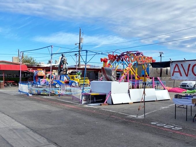 Not just shopping&mdash;Broadacres delivers full-blown carnival thrills. Nothing says "I came for socks but stayed for adventure" like a midday ride.