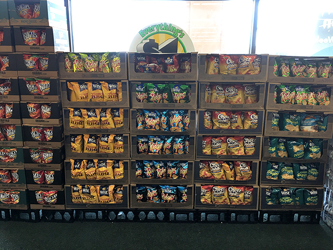 Chip paradise! More flavors than you can shake a remote control at, perfect for those Netflix marathons when you're hiding from Florida's afternoon thunderstorms.