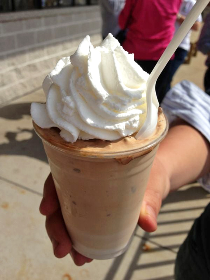 This chocolate malt isn't just thick&mdash;it's contemplating a career in architecture. The cloud of whipped cream makes a perfect landing pad for your taste buds.