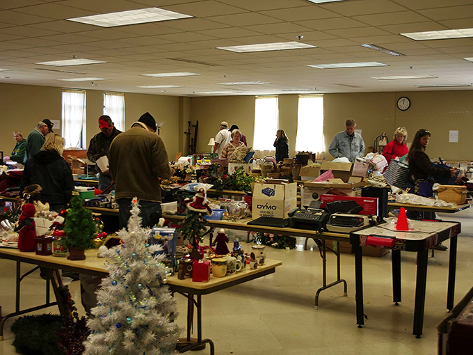 Winter wonderland in September? The indoor holiday section proves that Christmas spirit&mdash;and decorations&mdash;are a year-round affair for serious collectors.