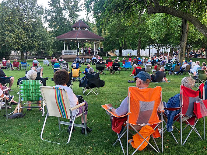 Summer concerts in Talleyrand Park&mdash;where lawn chairs become thrones and strangers become neighbors under the spell of music and twilight.