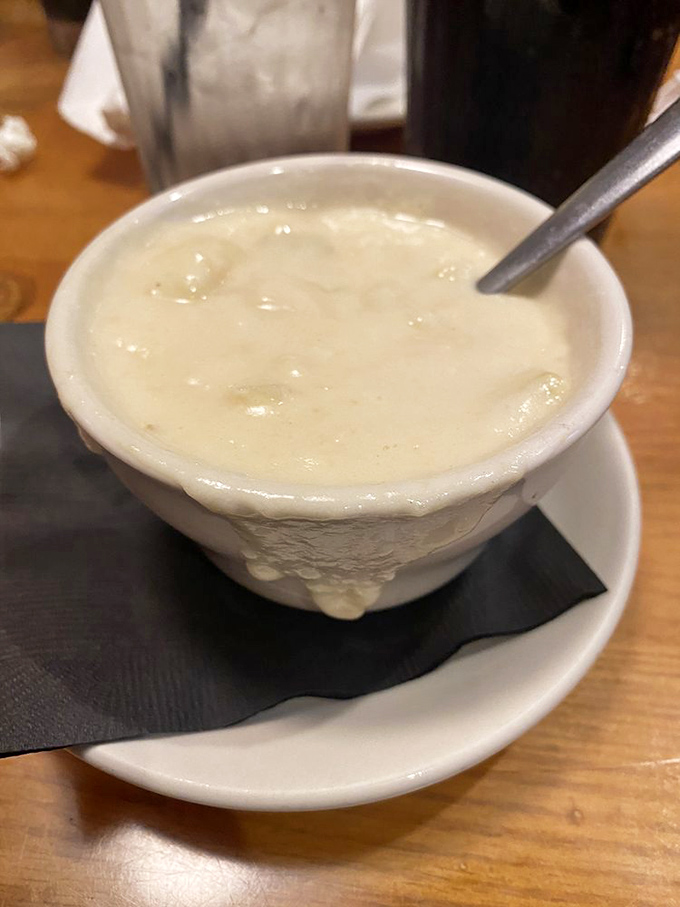 This clam chowder isn't just soup&mdash;it's a creamy New England vacation in a bowl, thick enough to stand your spoon in.