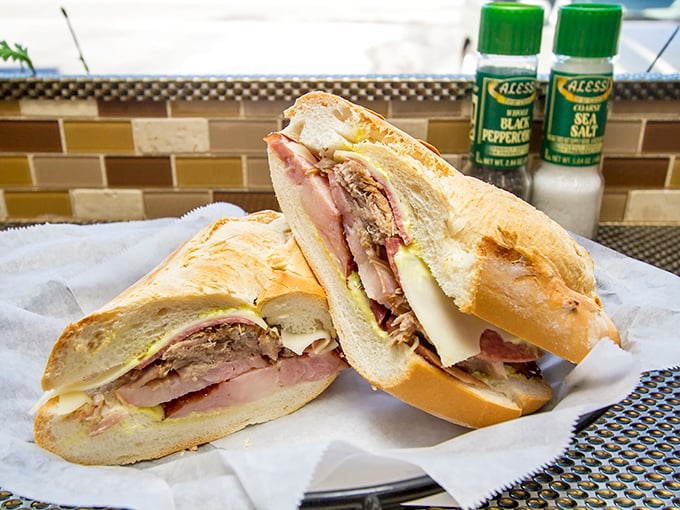 The Cuban sandwich in its natural habitat &ndash; pressed to perfection with layers that work together like the world's most delicious orchestra.
