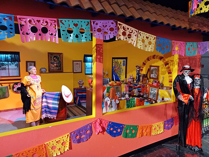 The vibrant D&iacute;a de los Muertos exhibit explodes with color, proving that remembrance traditions can be both respectful and joyful. Death as a celebration? Count me in!