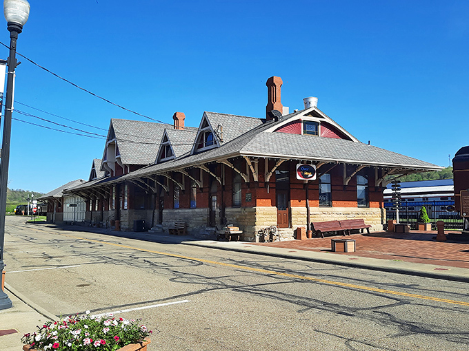 The Dennison Railroad Depot Museum stands as a magnificent time capsule, its platform having witnessed thousands of emotional farewells and joyous reunions.