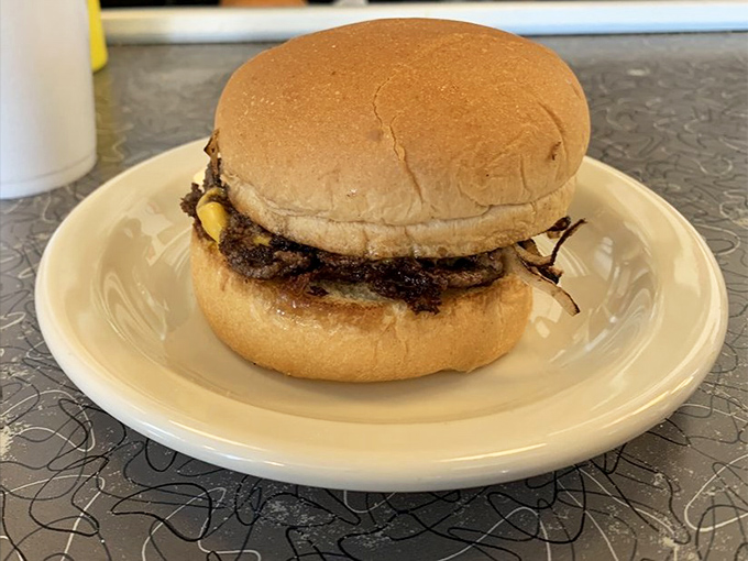 Behold the humble hero of American cuisine&mdash;a burger so perfectly proportioned it makes you wonder why anyone ever tried to "elevate" this masterpiece.
