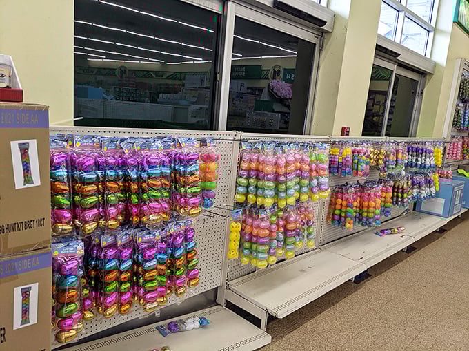 A rainbow explosion of Easter eggs proves that holiday magic doesn't require emptying your wallet&mdash;just a dash of imagination.