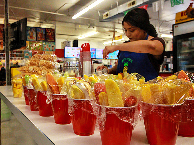 These cups of fresh fruit aren't just snacks&mdash;they're portable sunshine, ready to brighten your shopping adventure with every juicy bite.