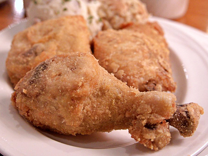 Golden-brown perfection that makes you question every other fried chicken you've ever eaten. That crunch should have its own soundtrack.