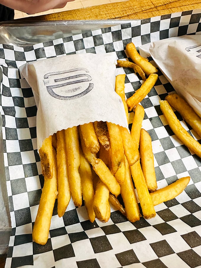 Golden, crispy, and perfectly imperfect&mdash;these fries aren't just a side dish, they're the main event's equal partner.