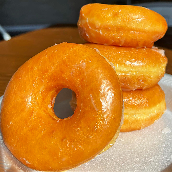 These glazed donuts aren't just breakfast, they're edible sunshine with a side of childhood nostalgia.
