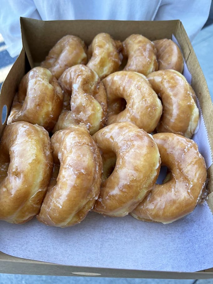 Golden halos of fried perfection. If angels made breakfast, it would look exactly like this box.
