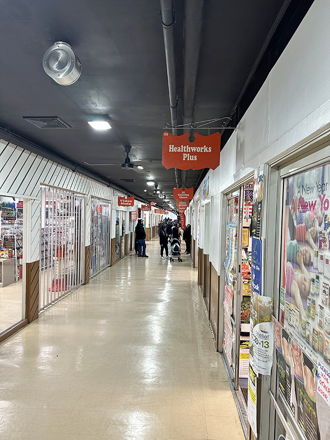 Corridors lined with specialty shops beckon curious browsers. Like a small-town Main Street that's been neatly folded into an indoor wonderland.