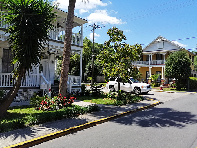 These pastel-colored historic homes aren't just pretty facades&mdash;they're living museums where generations have rocked on porches watching the world change.