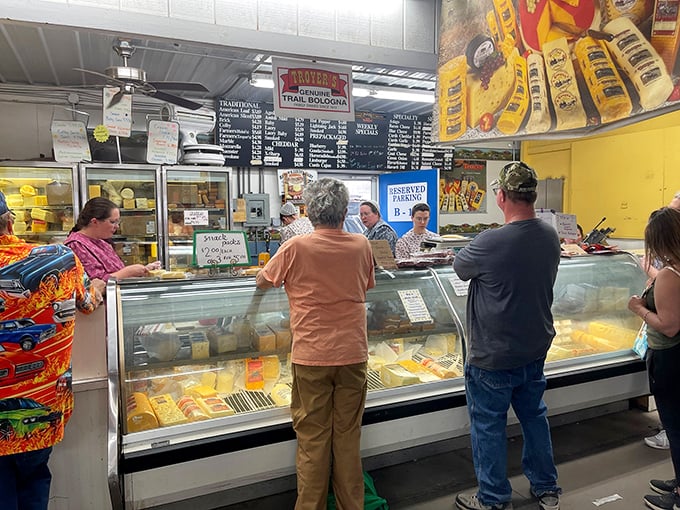 Cheese heaven exists, and it's right here at Rogers' deli counter. These display cases hold enough dairy delights to make Wisconsin jealous.