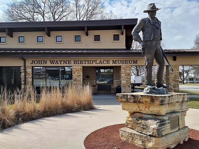 The Duke started his journey here before conquering the Wild West. John Wayne's birthplace museum celebrates America's most iconic cowboy.