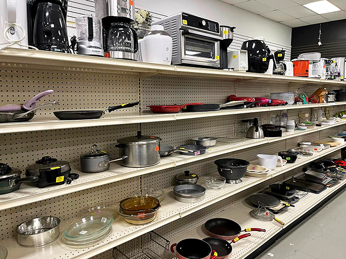 Kitchen gadget heaven awaits the curious cook. That air fryer might have only made sweet potato fries once before finding its way here.
