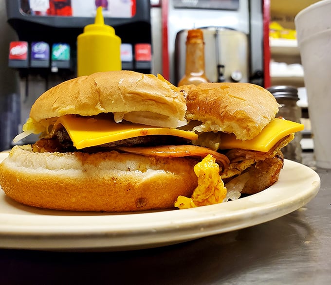 The Cheesy Western in all its glory&mdash;a symphony of beef, egg, and cheese that makes you wonder why anyone bothered inventing fancy food in the first place.