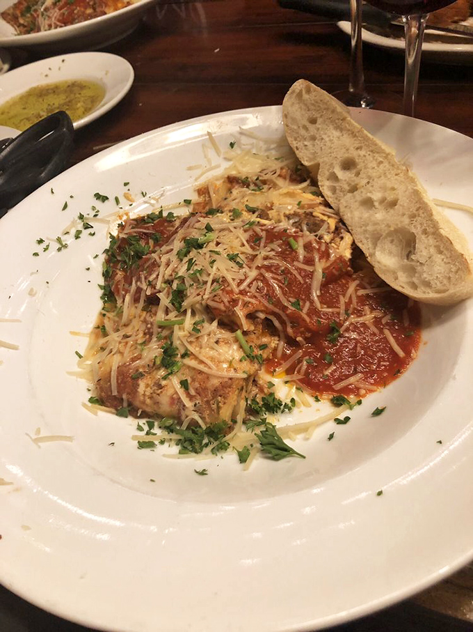 Lasagna that doesn't just sit on the plate&mdash;it poses, showing off its layers of perfection and that telltale cheese pull that haunts your dreams.