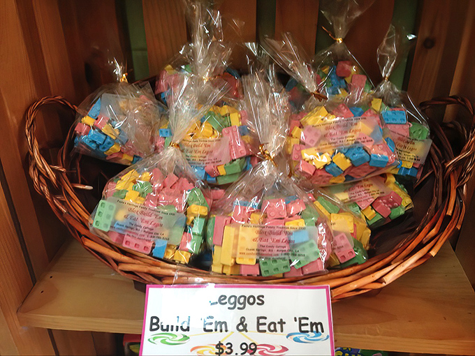 These colorful candy building blocks prove that playing with your food isn't just allowed&mdash;it's encouraged. "Build 'Em & Eat 'Em" indeed!