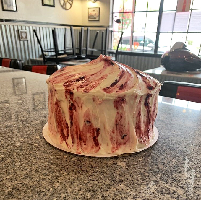 When cake meets breakfast standards, magic happens &ndash; this lemon marionberry creation proves the point beautifully. 