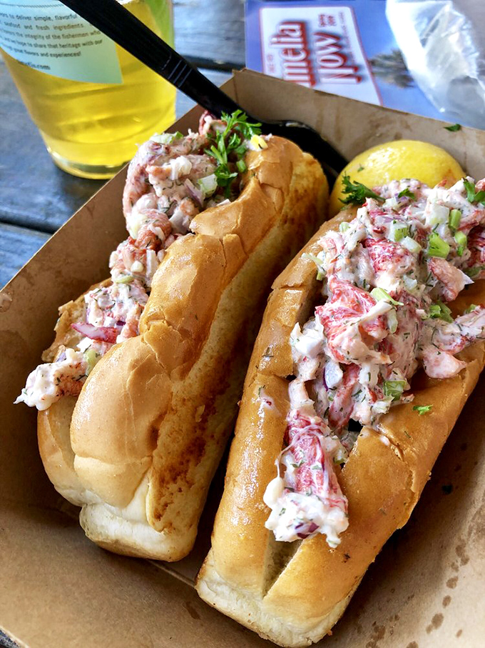 These lobster rolls aren't just sandwiches&mdash;they're edible love letters from the Atlantic. Chunky, sweet meat barely contained by buttery, toasted perfection.