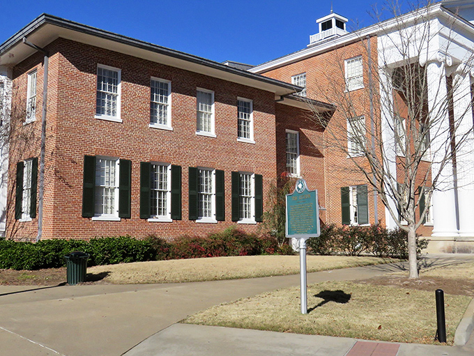 The Lyceum stands as Ole Miss's dignified grande dame, watching over generations of students with her columns and quiet wisdom.
