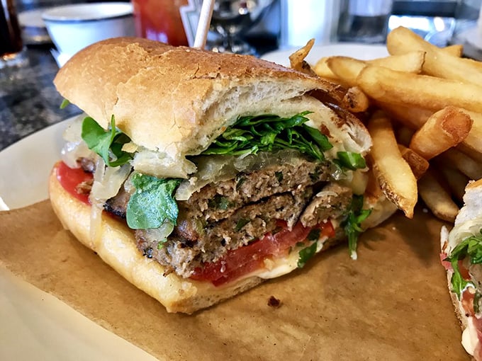 This meatloaf sandwich isn't just comfort food&mdash;it's therapy on a bun, complete with a side of golden fries that demand to be savored.