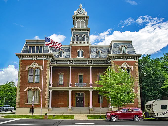 The Medina County Courthouse isn't just showing off with that clock tower&mdash;it's been keeping the town on schedule and looking majestic for generations.