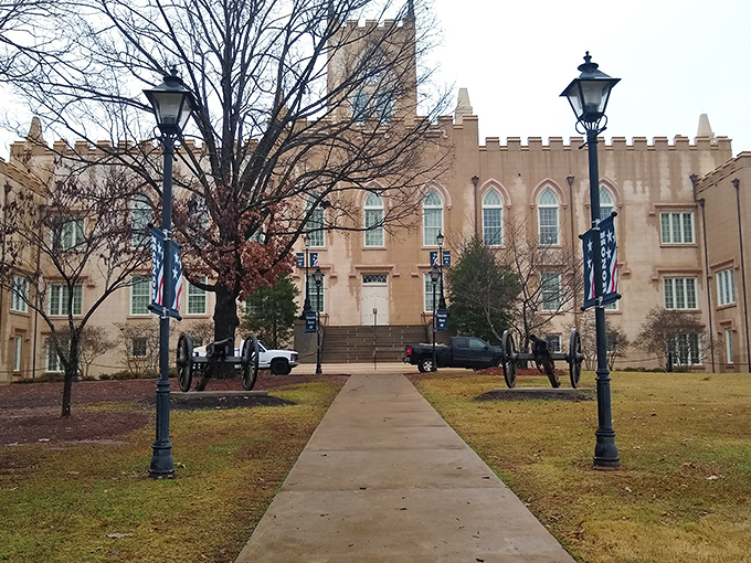 This castle-like structure isn't guarding royal treasures&mdash;unless you count Georgia's rich historical legacy. The Gothic Revival architecture speaks volumes about Milledgeville's prestigious past.
