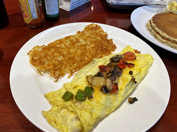 This veggie omelet doesn't just satisfy hunger &ndash; it reconciles your healthy intentions with your comfort food cravings in one perfect yellow package.