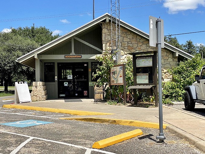 Park headquarters: where friendly rangers dispense maps, wisdom, and occasionally the perfect spot to catch a sunset over the river.