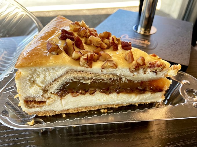 This turtle cheesecake doesn't just cross the finish line—it breaks the tape, does a victory lap, and takes home the gold medal in decadence.