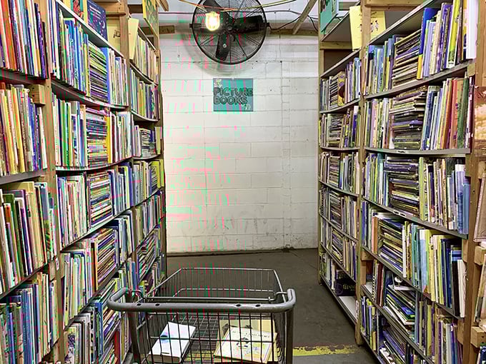 The children's section: where young imaginations take flight and parents' wallets get a much-deserved break from the usual retail assault.