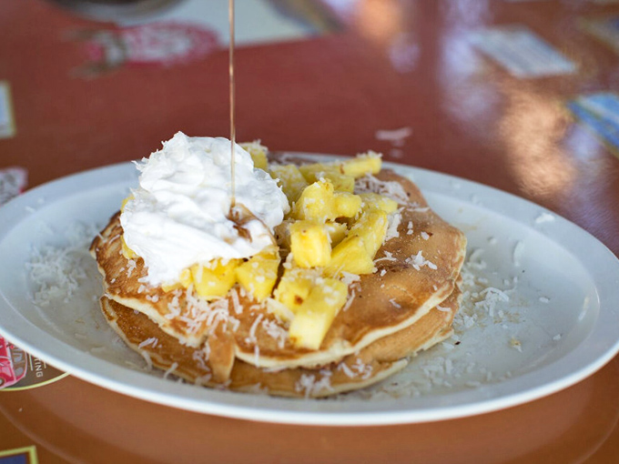 Pineapple upside-down pancakes that make you question why you'd ever settle for ordinary breakfast again. Sweet tropical bliss!